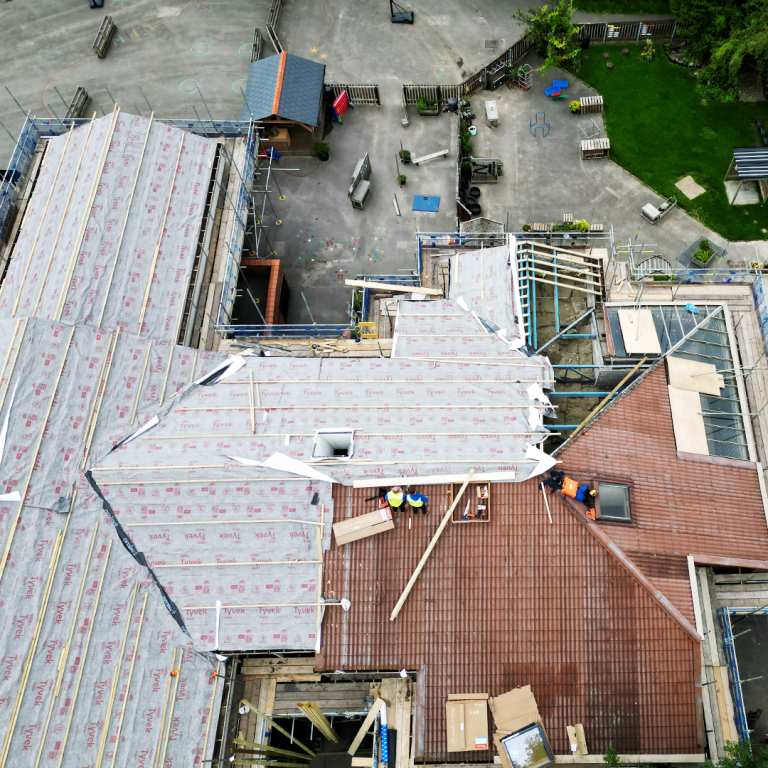 White Laith Primary School Replacement Roof Leeds - Marcher Roofing